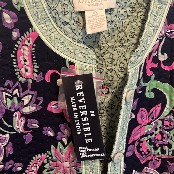 Appleseed's | Jackets & Coats | Appleseeds Reversible Quilted Jacket ...